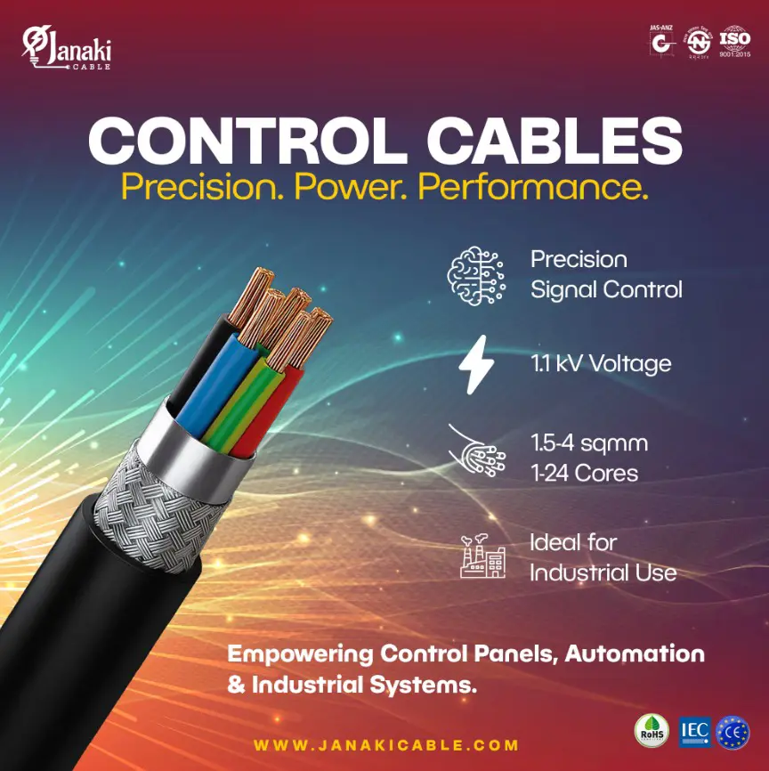 What Are Control Cables? Industrial Signaling & Automation | Janaki ...